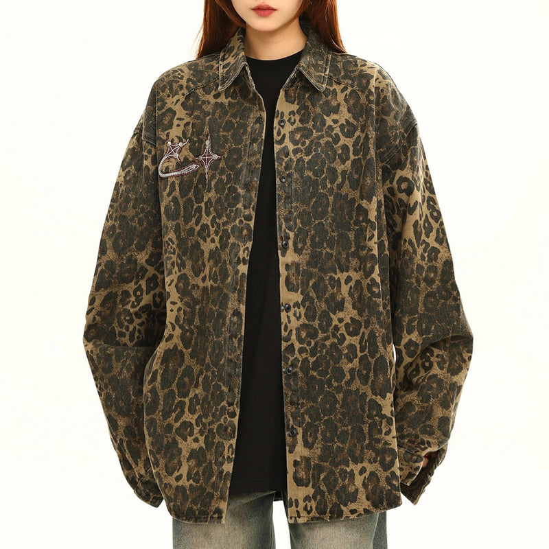 Animal Attraction Leopard Oversized Jacket | BOOGZEL CLOTHING – Boogzel ...