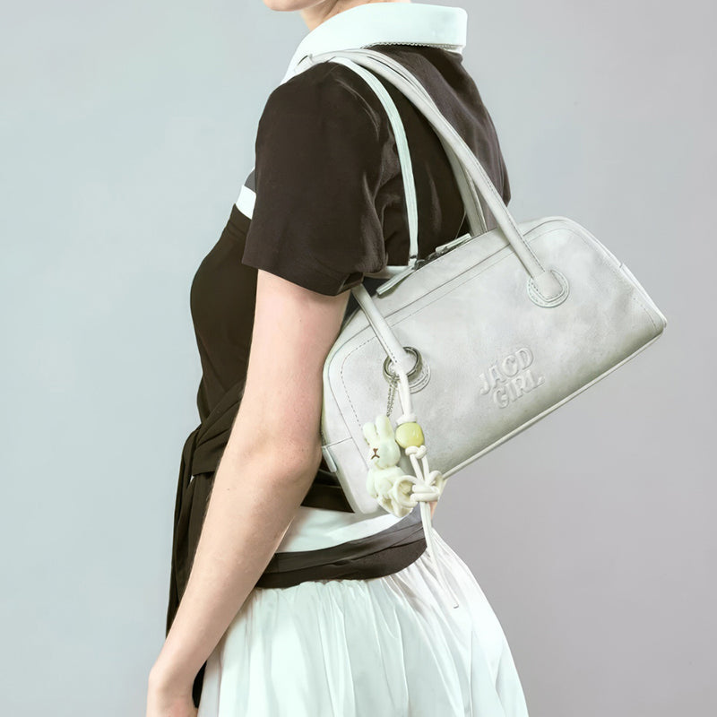 Matcha Cream Boston Bag | Boogzel Clothing