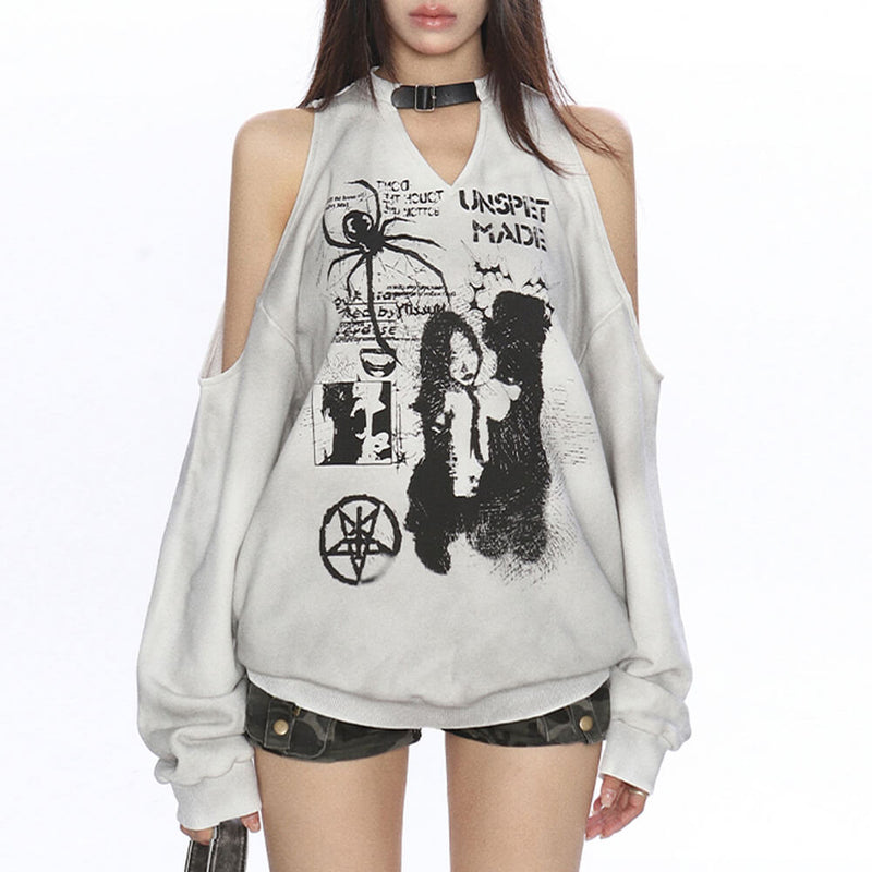 Outta Town Cut Out Graphic Sweatshirt | BOOGZEL CLOTHING – Boogzel Clothing