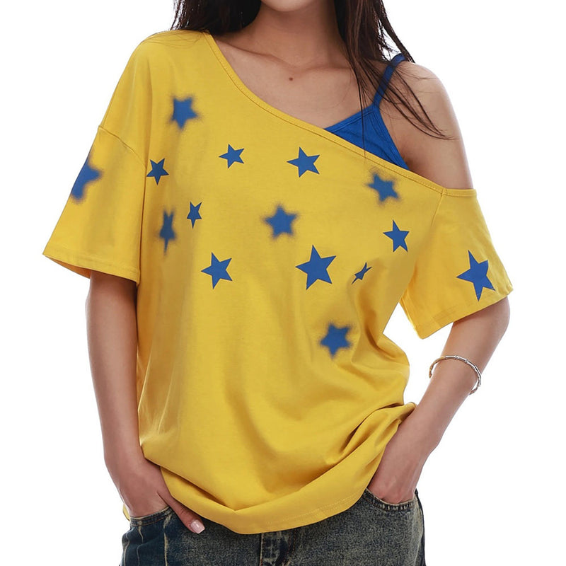 Star Girl Off Shoulder Graphic Tee | BOOGZEL Clothing – Boogzel Clothing